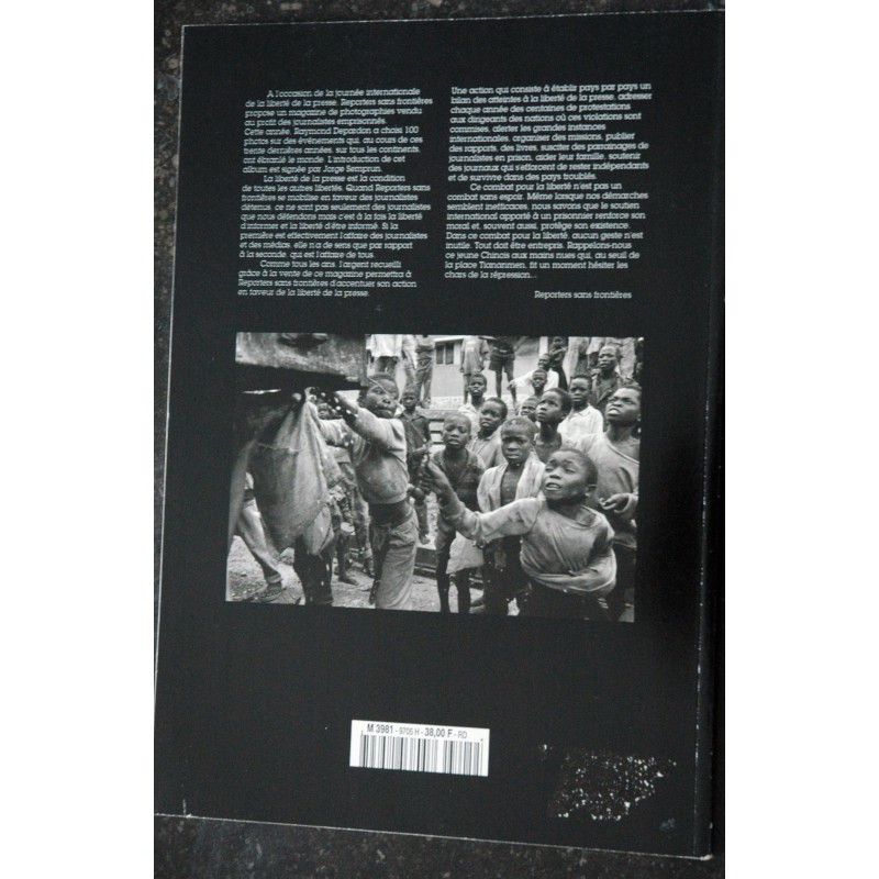 Reporters Sans Frontieres 1997 Raymond Depardon 100 Pour Defendre La
