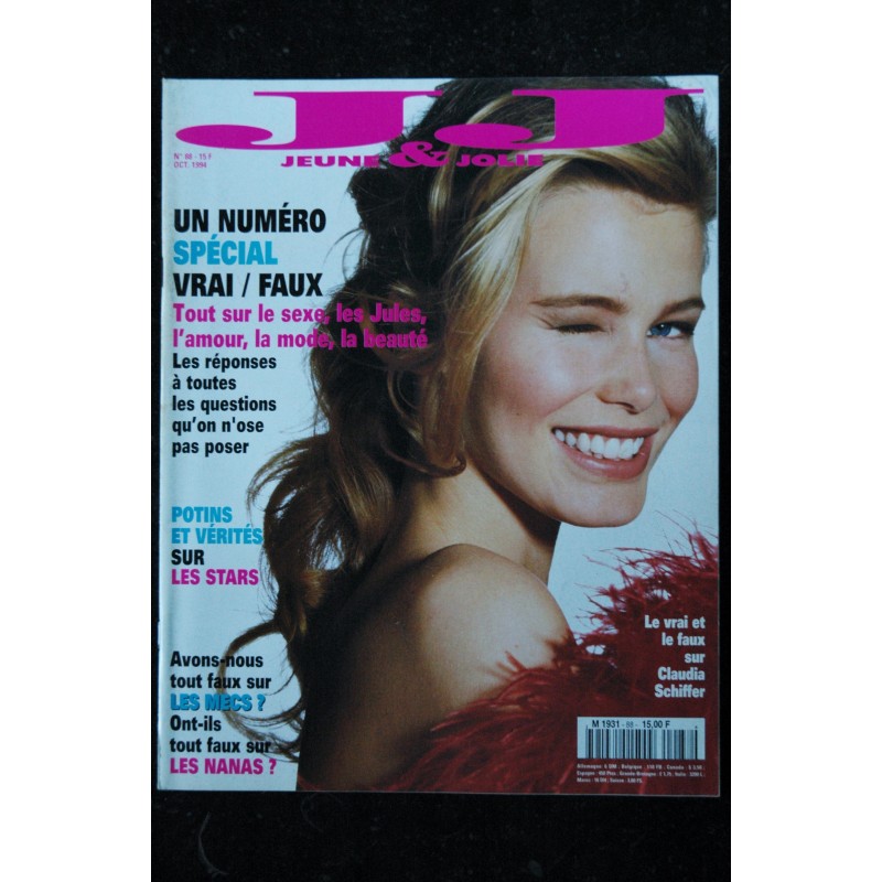 JEUNE & JOLIE 88 Claudia Schiffer - Alec Baldwin - Olivier Carreras - B ...
